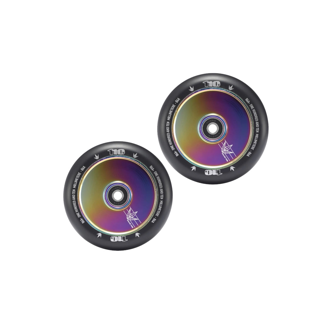 Envy Hollow Core Scooter Wheels Oil Slick 110mm Set of 2 - Premium ...