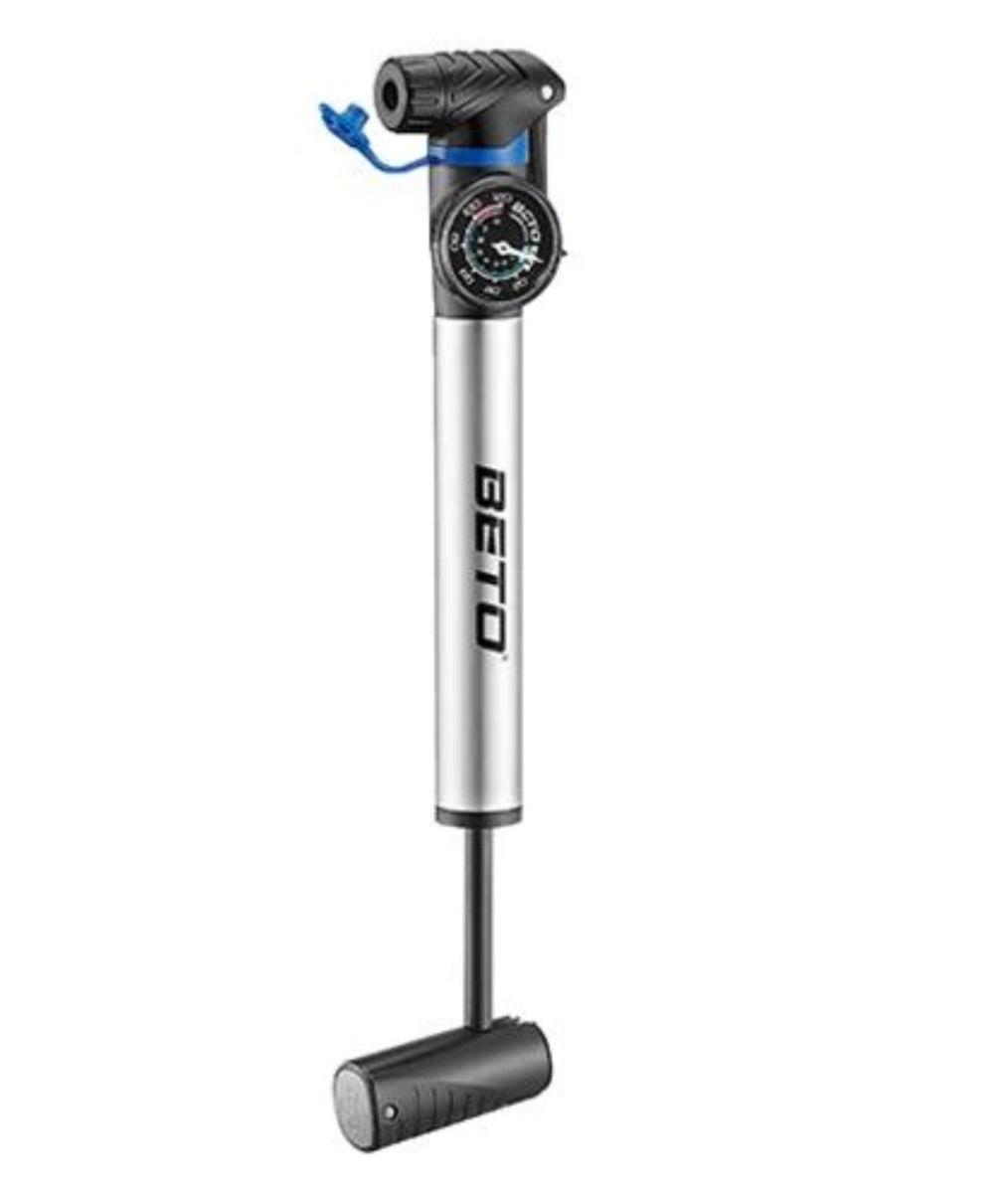 BETO 1-Way MTB Hand Pump with Gauge - Compact Bike Pump 80 PSI | BIKE ...